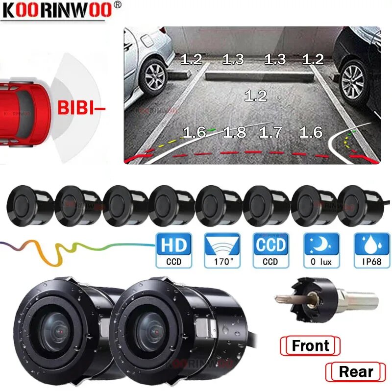 Koorinwoo Парктроник 4 датчика, без камеры, Option 6