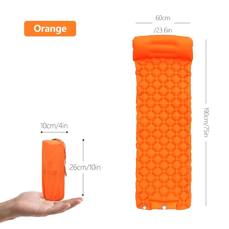 TARKA Ромбный кемпинговый матрас Оранжевый, Orange