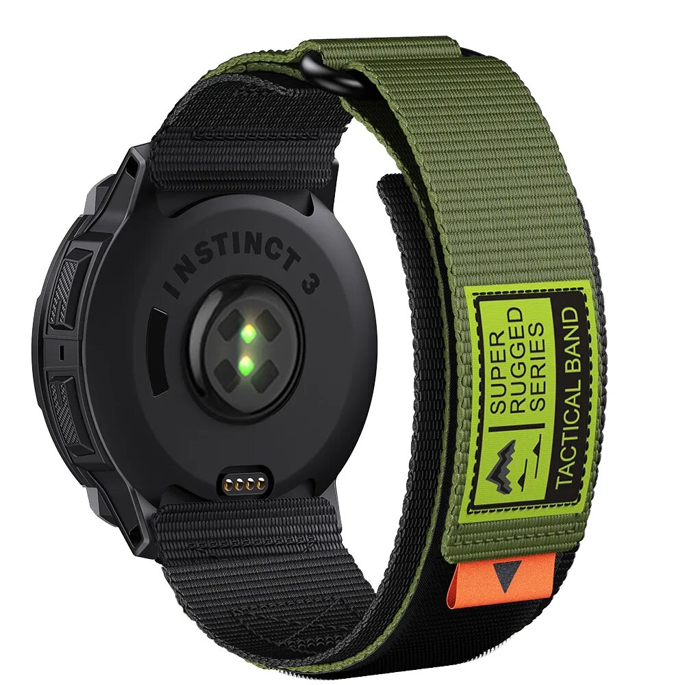 Нейлоновый ремешок для часов Garmin Instinct 2X/3/ E с петлевой пряжкой 50 мм, регулируемый дышащий браслет для часов Garmin Instinct 3 50 мм