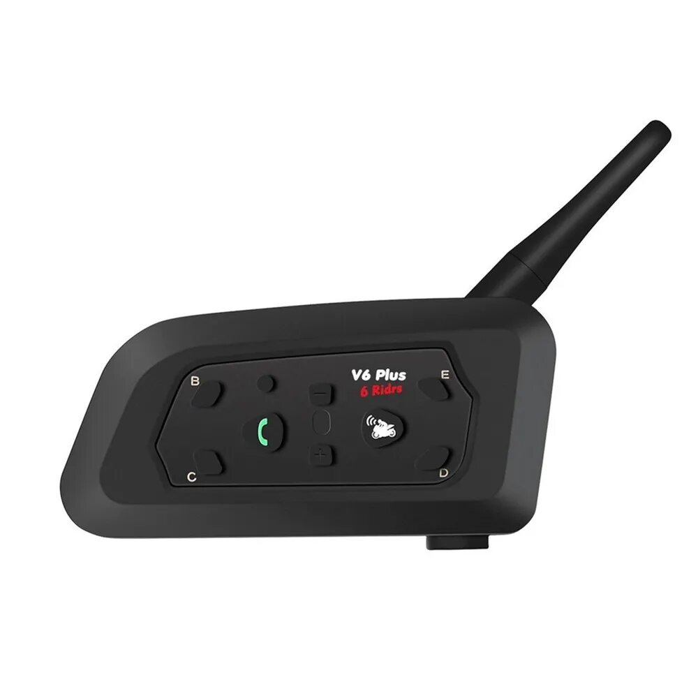 Водонепроницаемая Гарнитура Для Мотоциклетного Шлема V6 Plus Bluetooth 6 Водителей