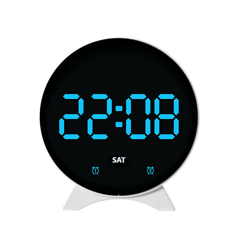 Minimalist led digital floor clock with clear display and usb power for office styleb