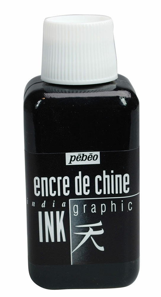 Китайская тушь Pebeo "Graphic", черная, 250 мл