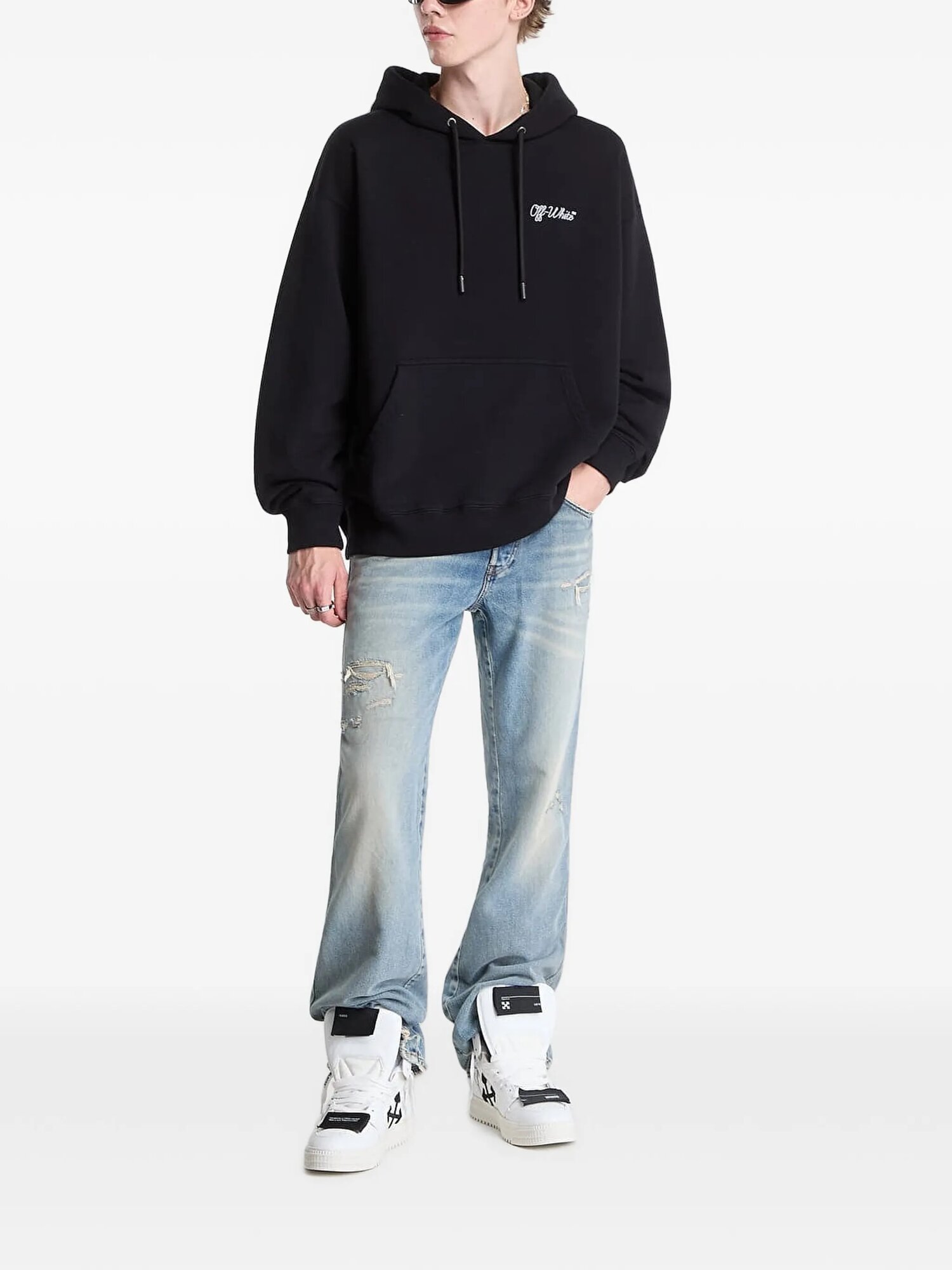 Худи Off-White Script Logo hoodie, размер 48 — фото 1