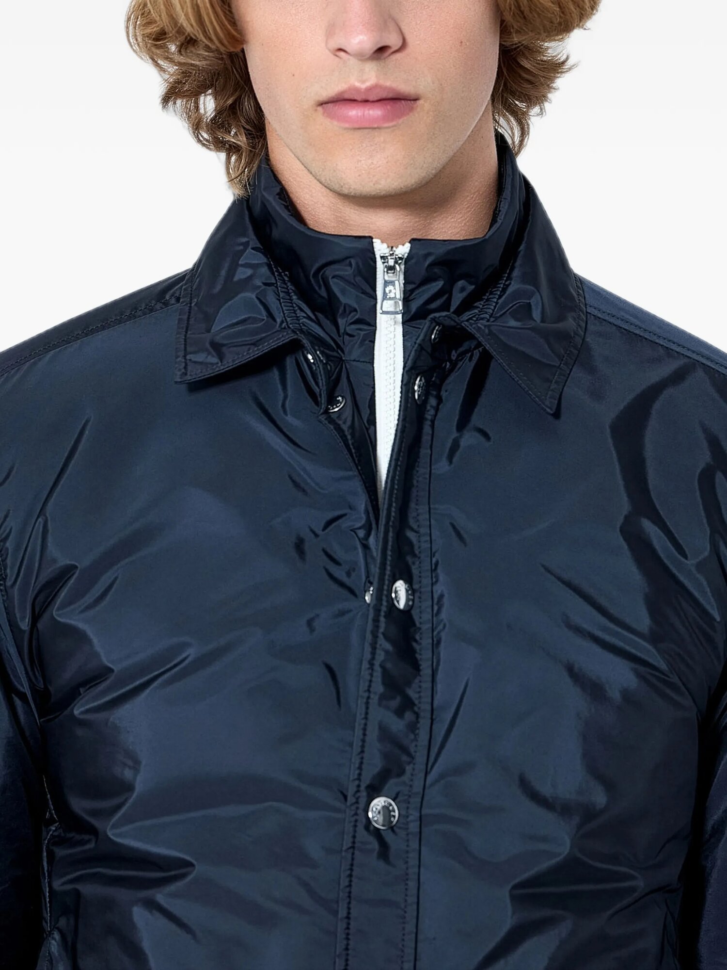 Куртка Moncler Button-down elasticated-hem jacket, размер 50 — фото 1