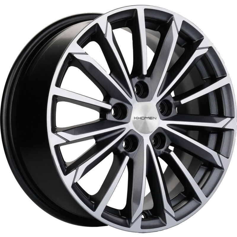 Литой колесный диск Khomen Wheels KHW1611 (Huyndai/Kia) 6,5x16/5x114,3 ET50 D67,1 Gray-FP