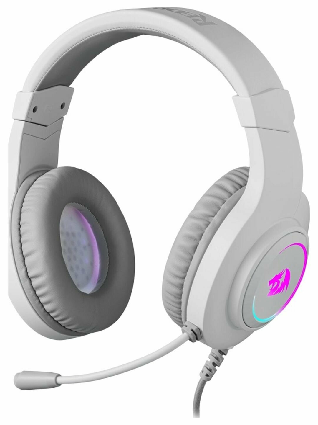 Гарнитура игровая DEFENDER Hylas, RGB-подсветка, 3.5 мм, белый