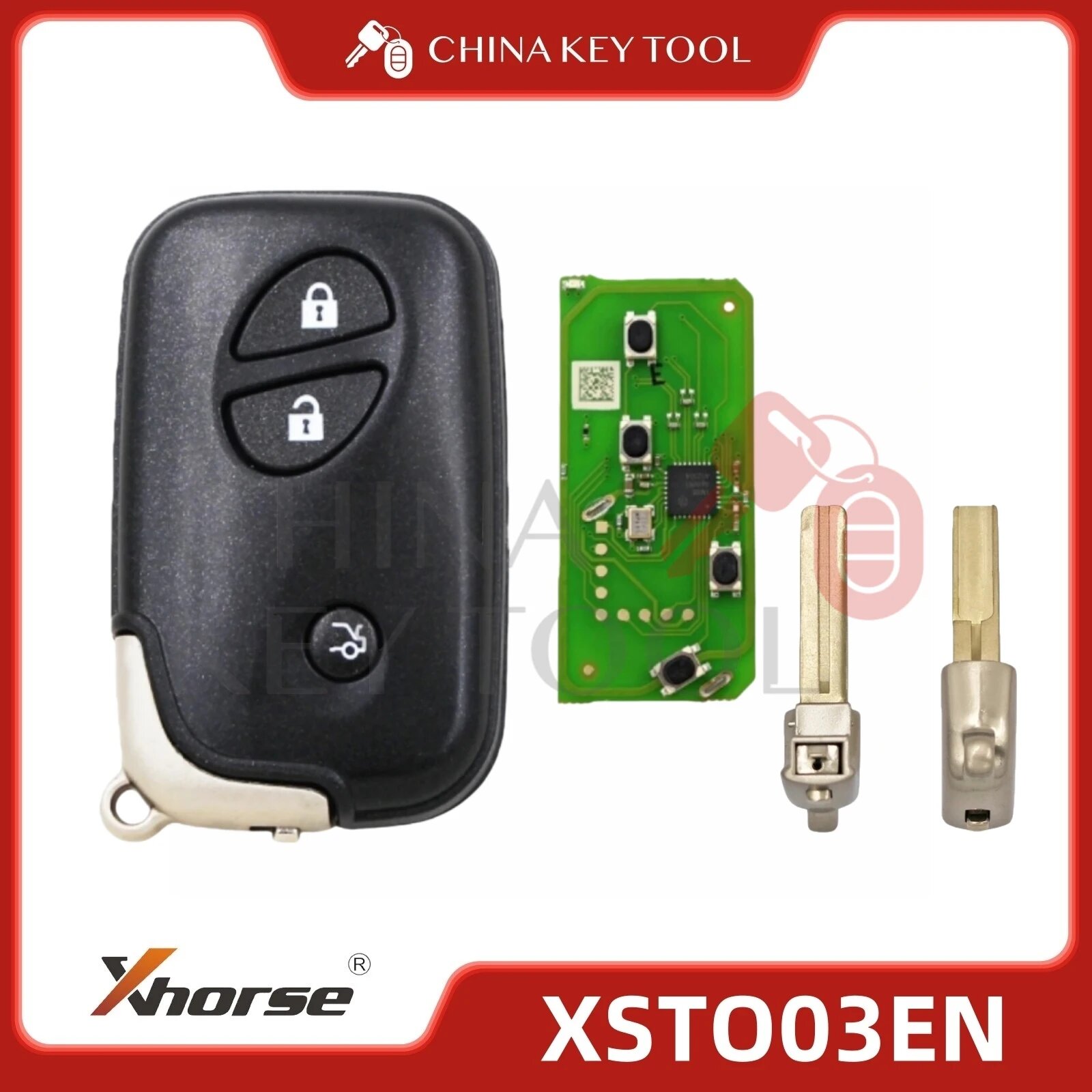 1PCS Xhorse Universal VVDI 4D Smart Remote Key XSTO03EN For Lexus Support Renew and Rewrite 312/314/434Mhz A433 F433 5290 3370 0