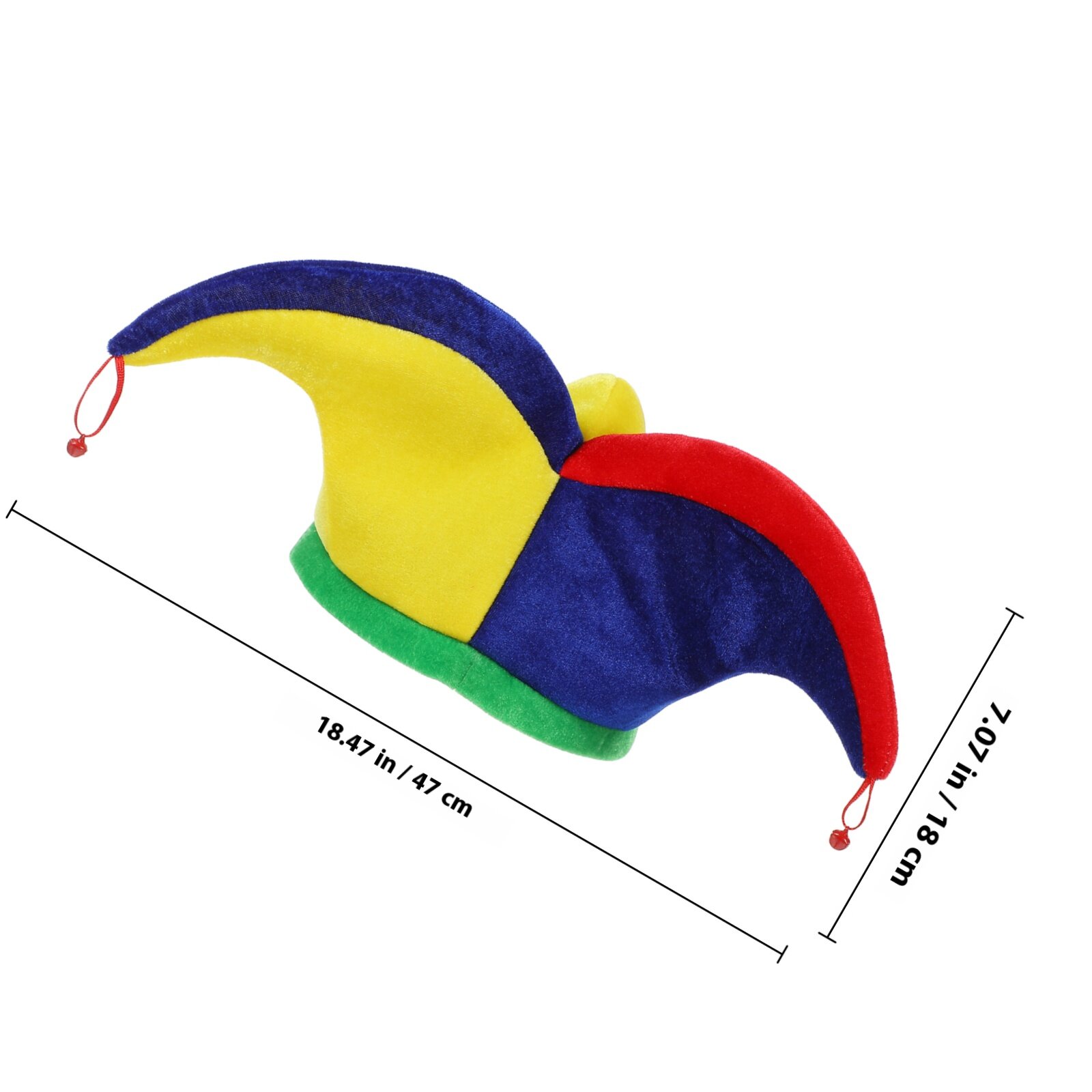 Клown BepHиKи C Звoнчикaми Для Пpаздникoв И KapнBaлa 2 Штyки 47.00X47.00X18.00CМ