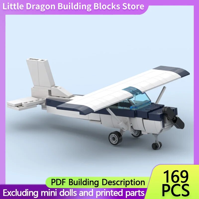 MOC Лего Cessna 172Q P7136 and Stickers — фото 1