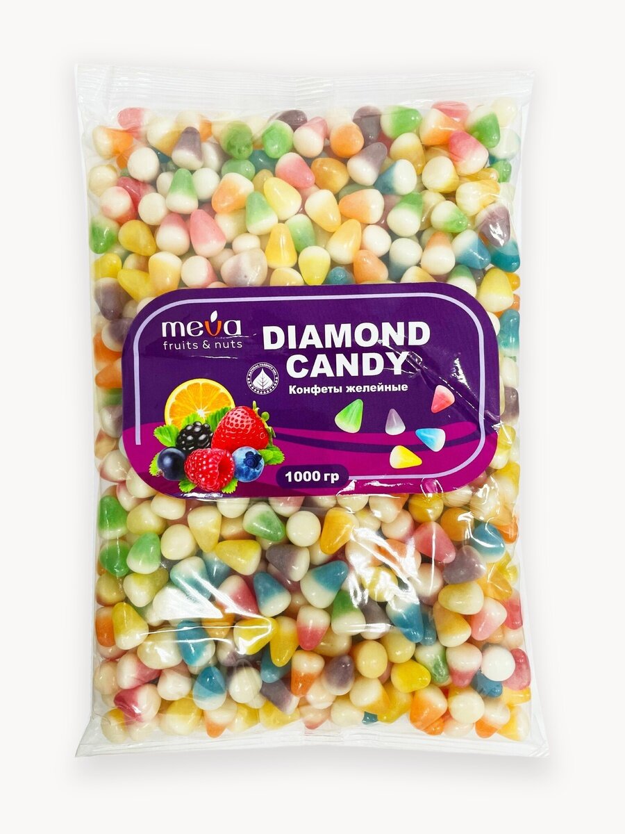 Конфеты, драже фруктовое мармеладное, Треугольники жевательные 1кг