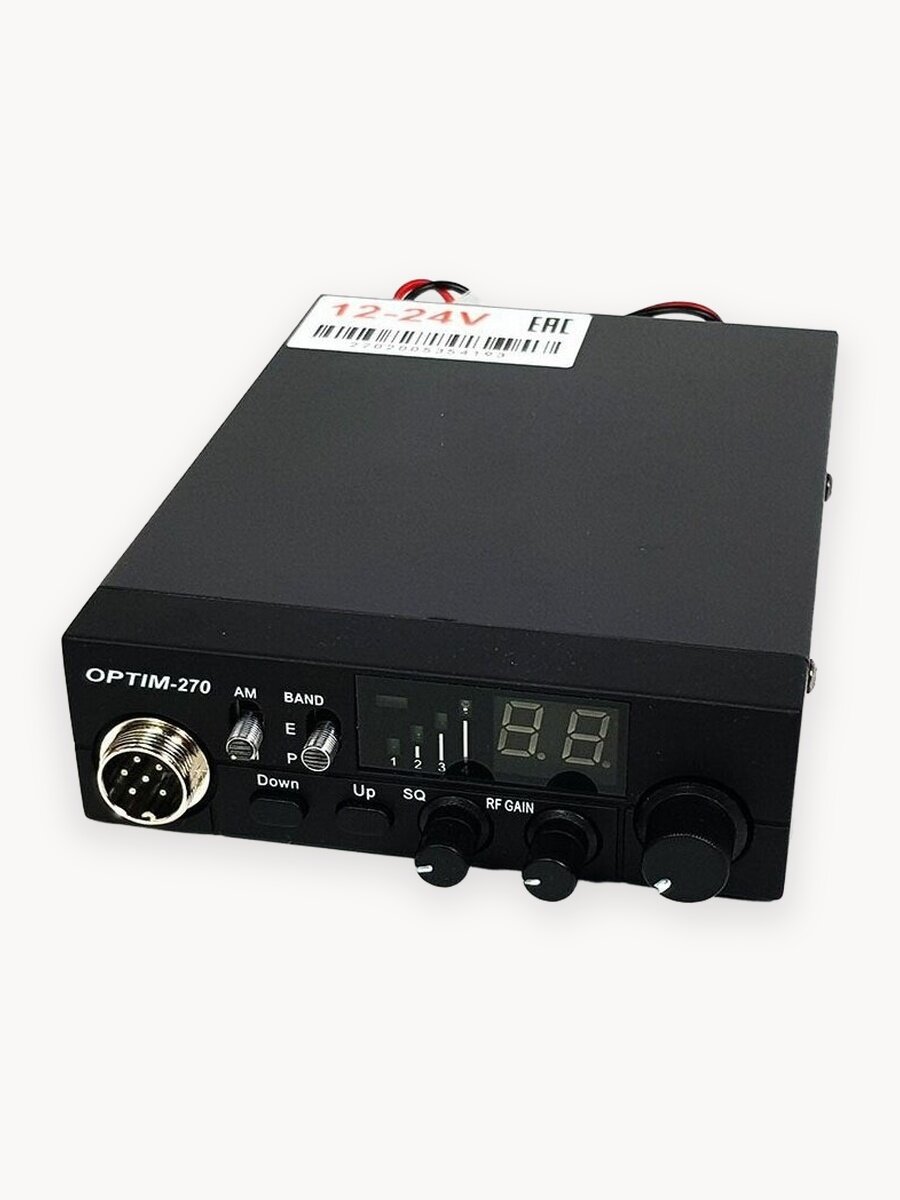 Радиостанция автомобильная Optimcom Optim 270 AM/FM CB 25.615-28.305 MHz