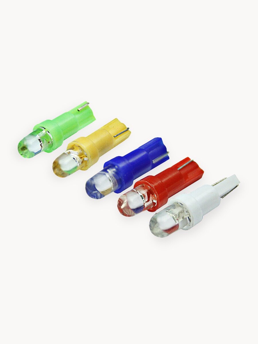 Светодиодные лампы для панели приборов автомобиля T5 10 шт. / LED лампочки для подсветки приборной панели