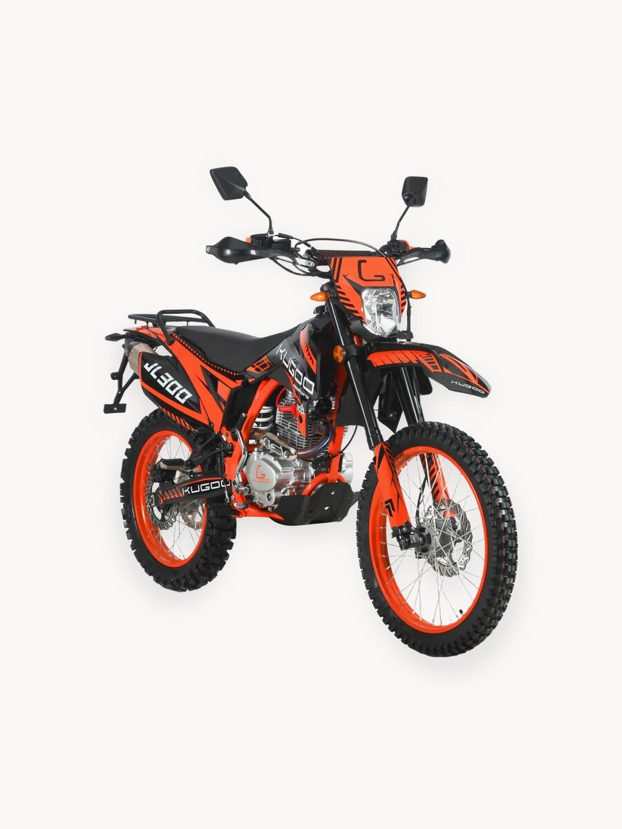Мотоцикл Эндуро KUGOO JL-300 - Бензиновый (ZS175FMN) 4-тактный