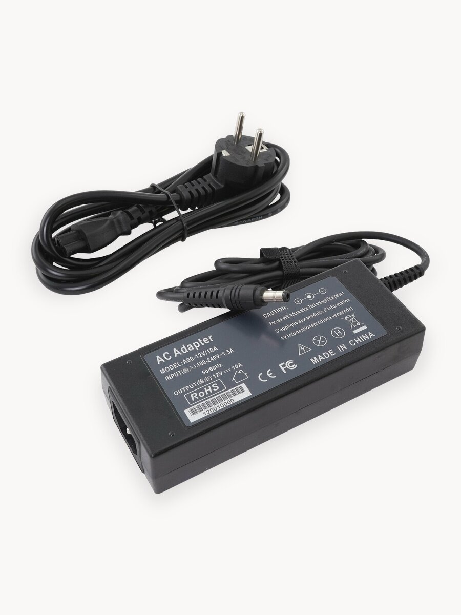 Блок питания универсальный 12 В 10 А (120 Вт) 5.5х2.5 мм