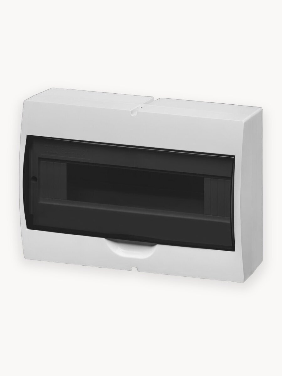 Щиток пластиковый, белый на 15 модулей ЩРН-П, навесной, дымчатая дверца, без шин, IP41 TDM Electric