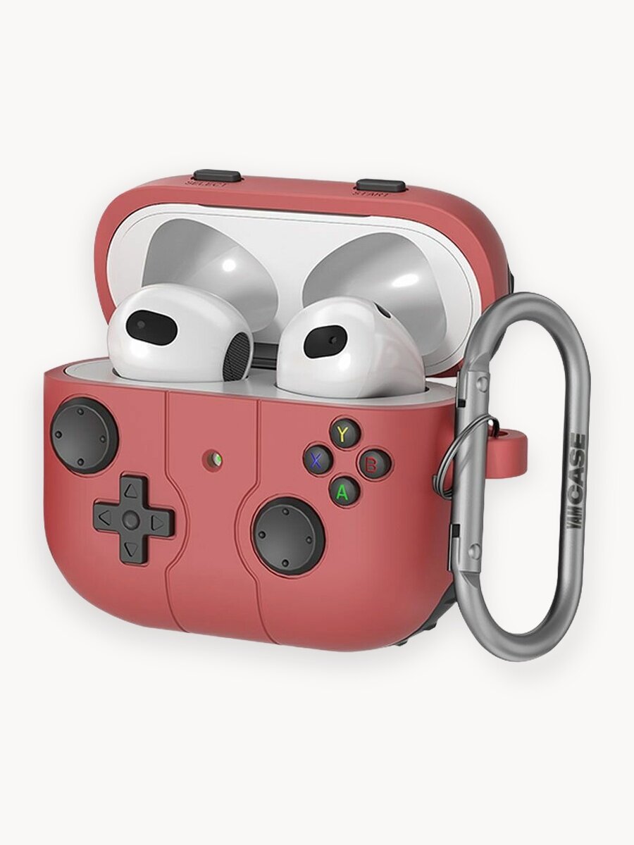 Чехол Yamcase, силикон, с карабином, для AirPods 3, влагозащитный