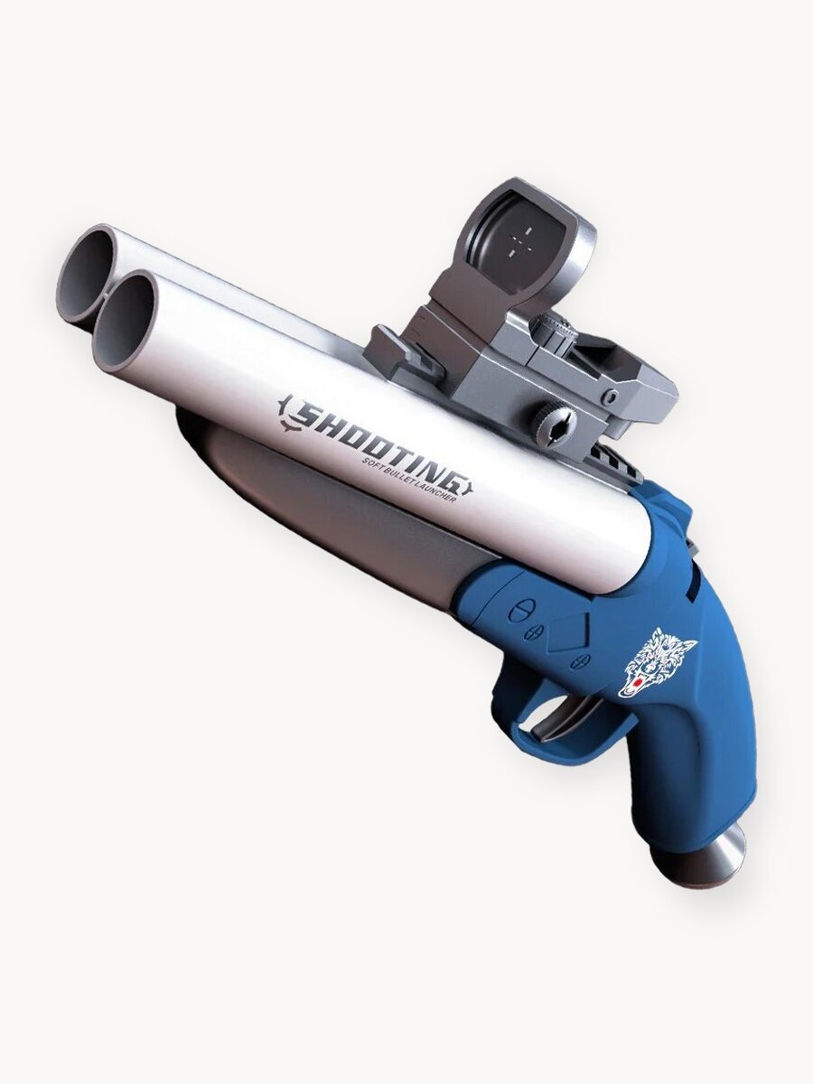 Обрез с выбросом гильз Ружье Двухстволка детская качественная и надежная игрушка