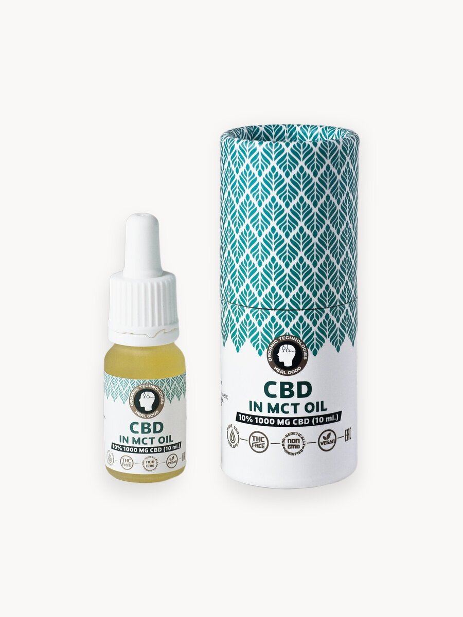 CBD масло / 1000 мг. 10% 10 мл. / CBD OIL / КБД масло / каннабидиол / HealGood