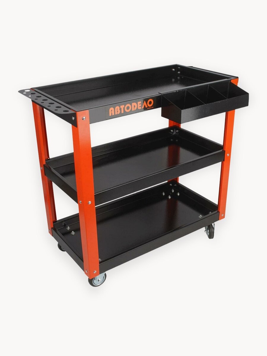 Тележка инструментальная открытая 3 полки 705х360х750мм АвтоDело