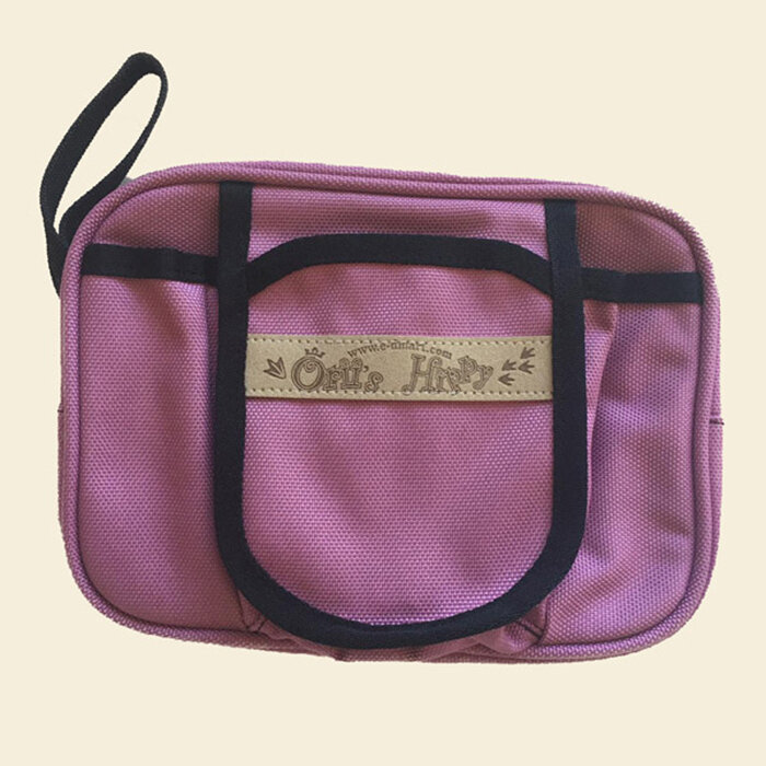 Поясная сумочка на эргорюкзак или хипсит Sinbii Pouch. Широкая, розовая