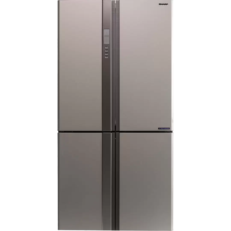 Холодильник Sharp SJ-EX98FBE, бежевая, инверторный компрессор, морозилка снизу, 605 л