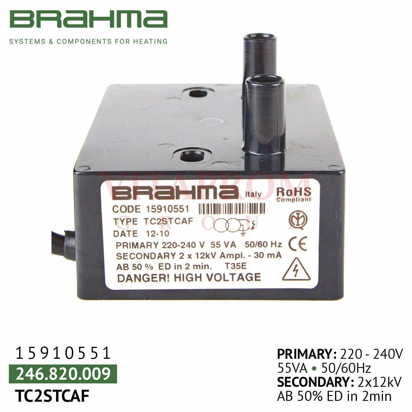 Трансформатор Brahma TC2STCAF, 15910551