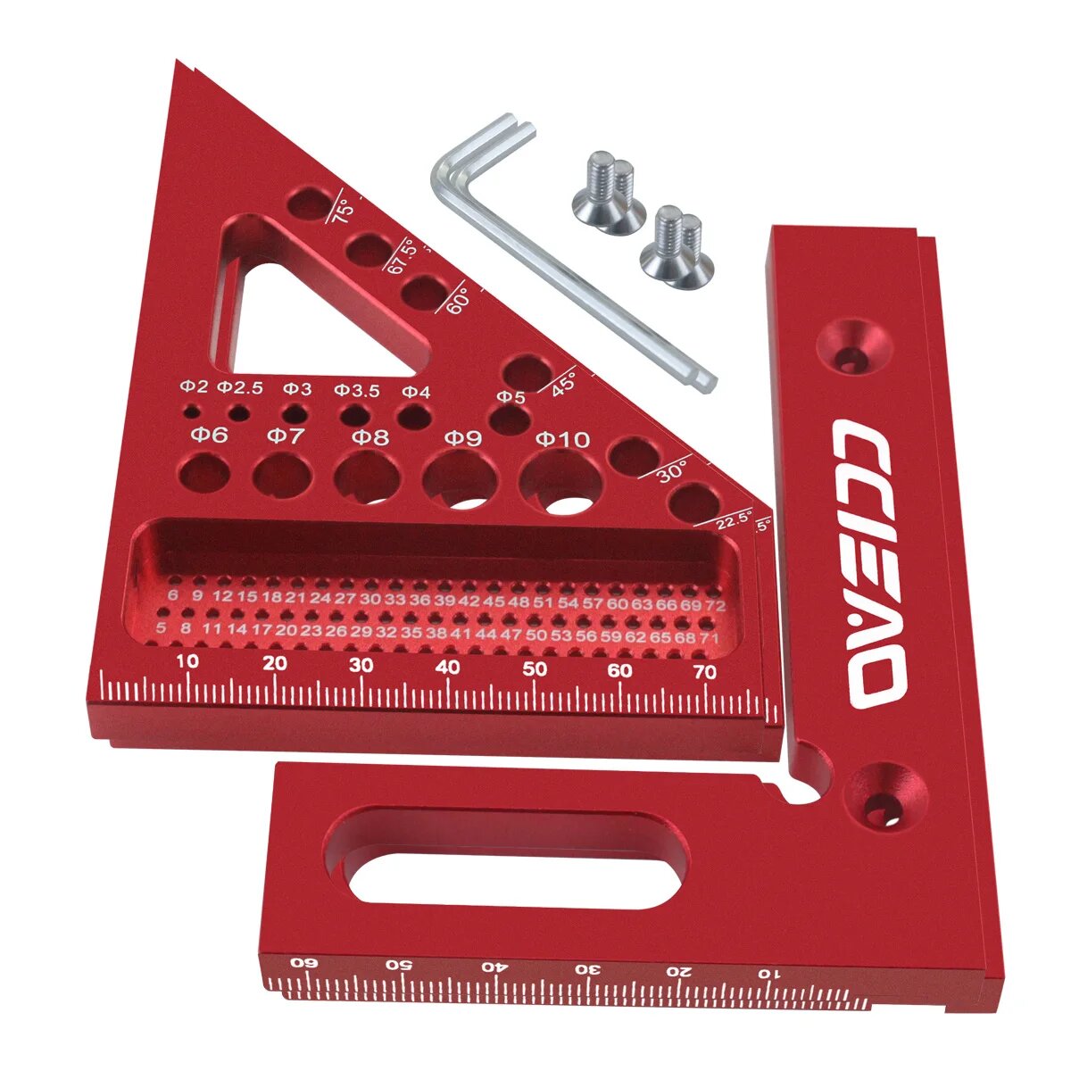 Многоугловая измерительная линейка JIGHOLE Metric