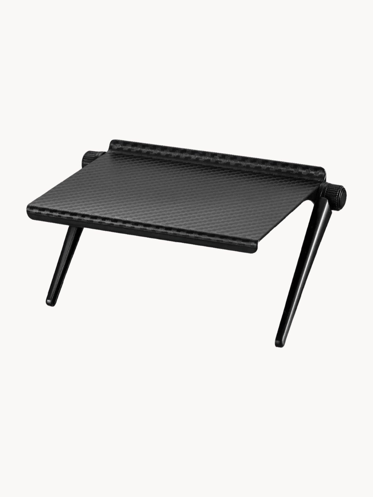 Полка "ДомПласт", для приставки, на телевизор, пластик, черная, 16x11 см