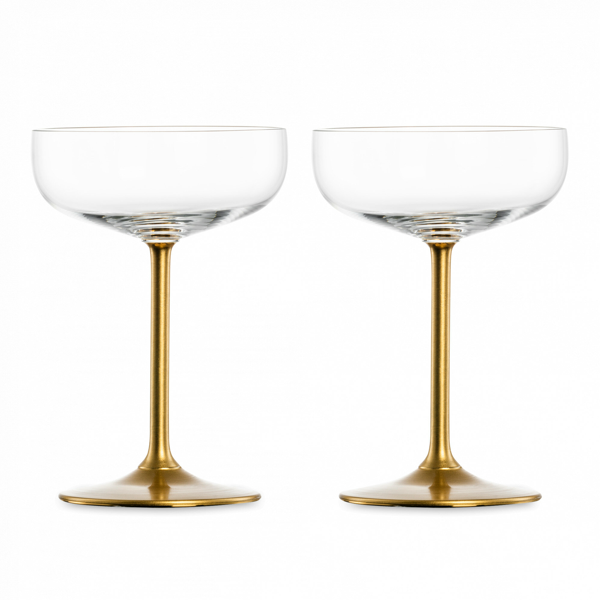 Набор бокалов для коктейлей и десертов, 2 шт, 250 мл, цвет ножки-золотой 25740081 Secco Flavoured