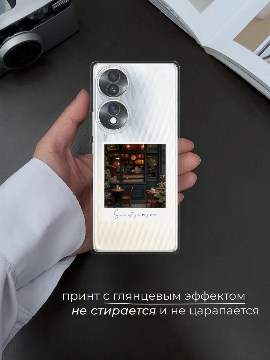 Силиконовый чехол на Honor 70 / Хонор 70 с принтом Sweet season — фото 1