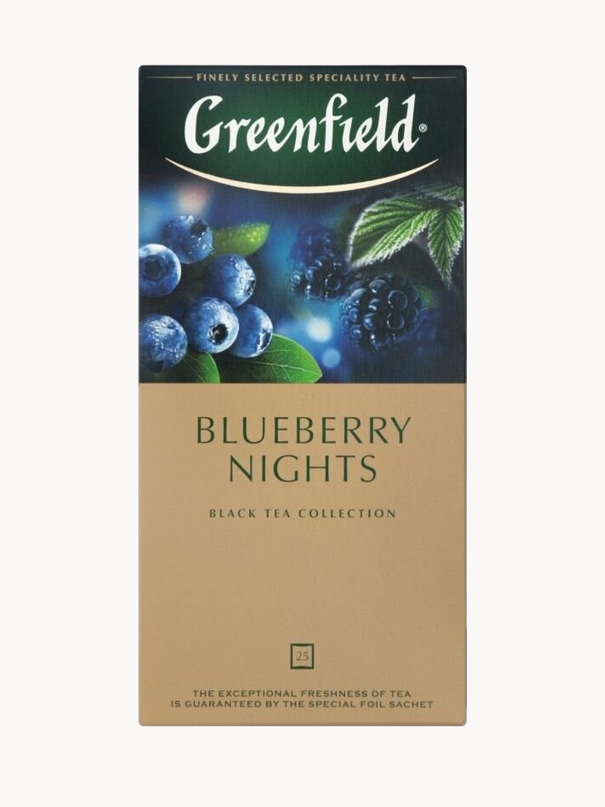 Чай черный Greenfield Blueberry Nights в пакетиках, 25 пак.
