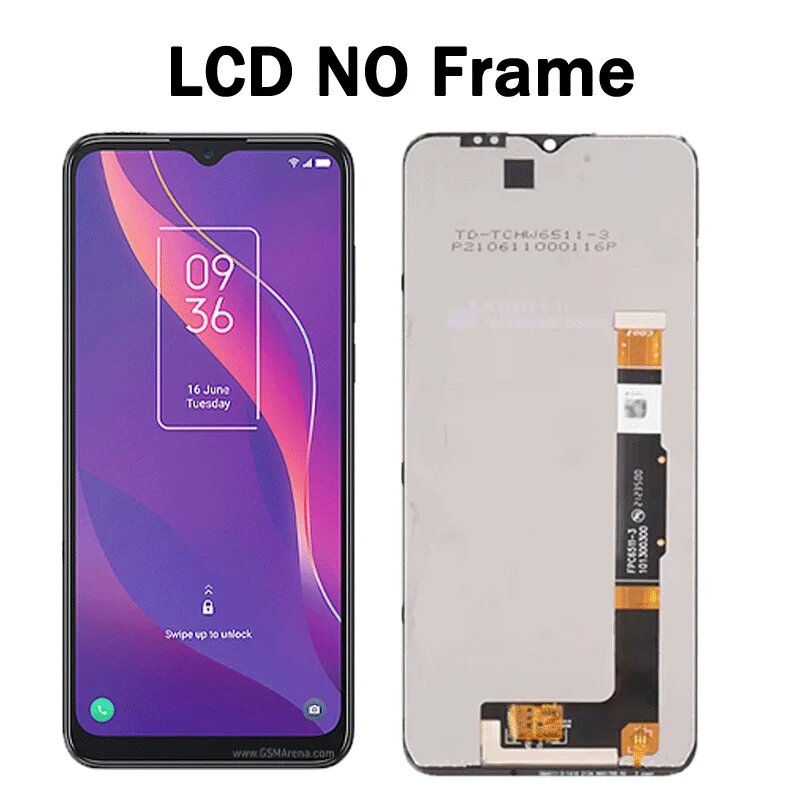 ЖК-дисплей для TCL 305 306, без рамки