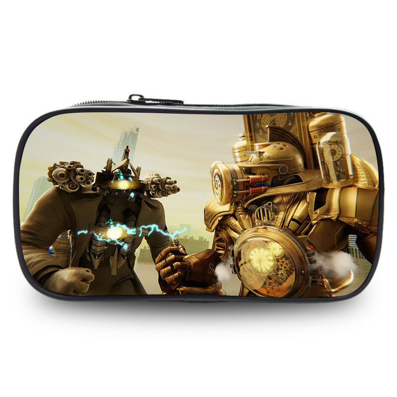 Пенал red lotus titan, прочный полиэстер, высоковместительный, для студентов, красный