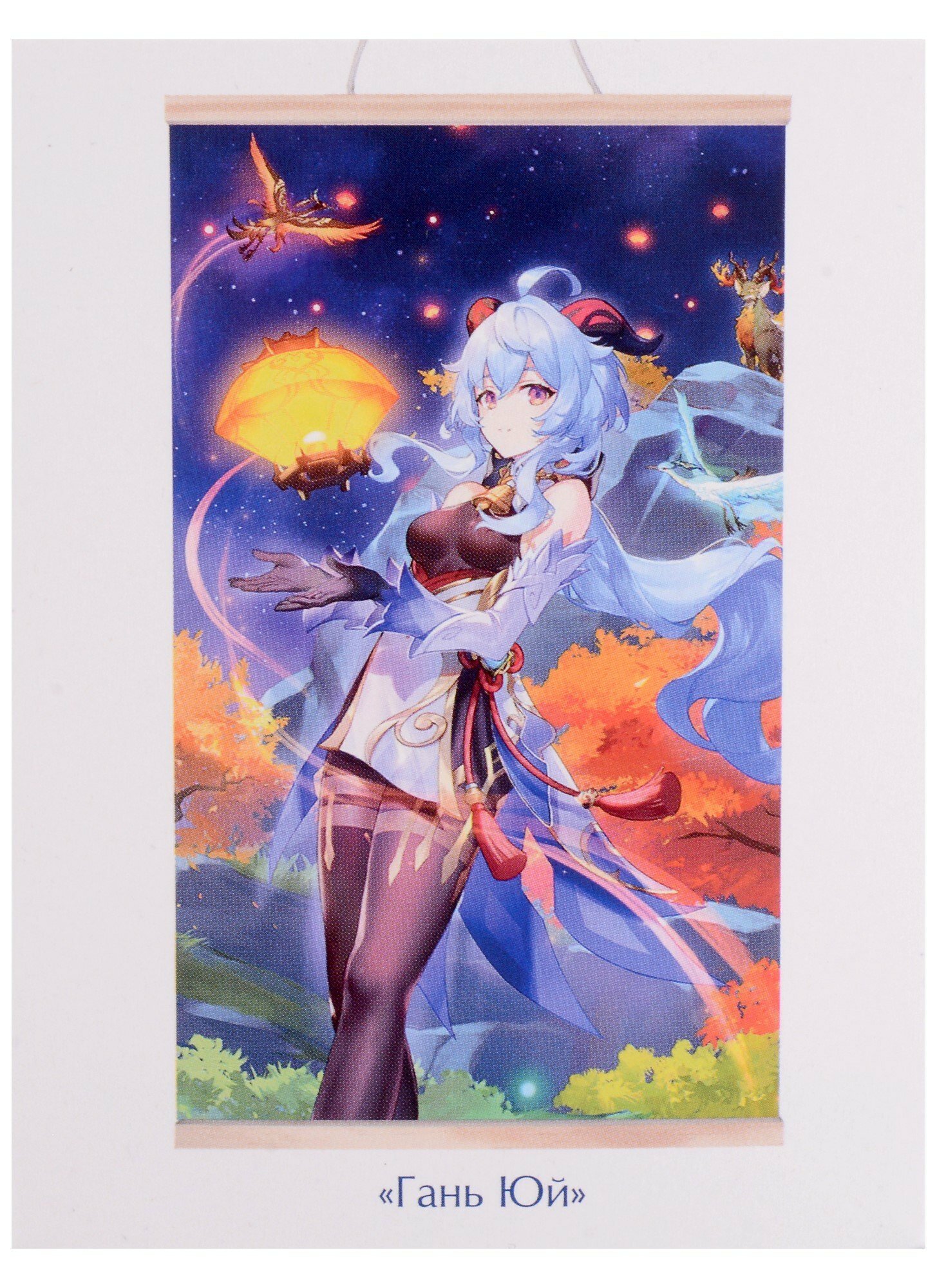 Геншин. Картина для раскрашивания по номерам. Панно "Гань Юй", 30 x 50 см