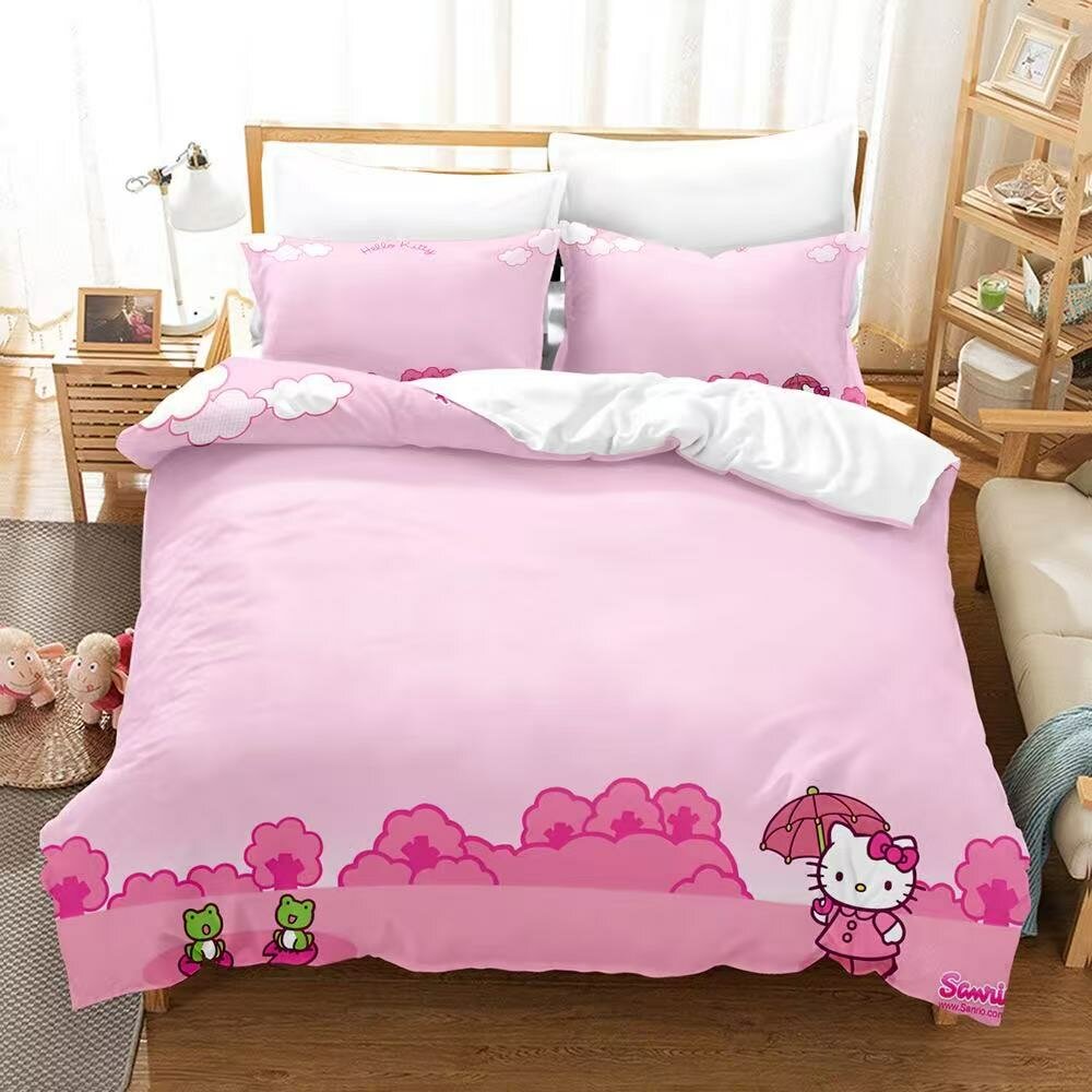 Комплект постельного белья MINISO Hello Kitty 150x200cm 3pcs, 5