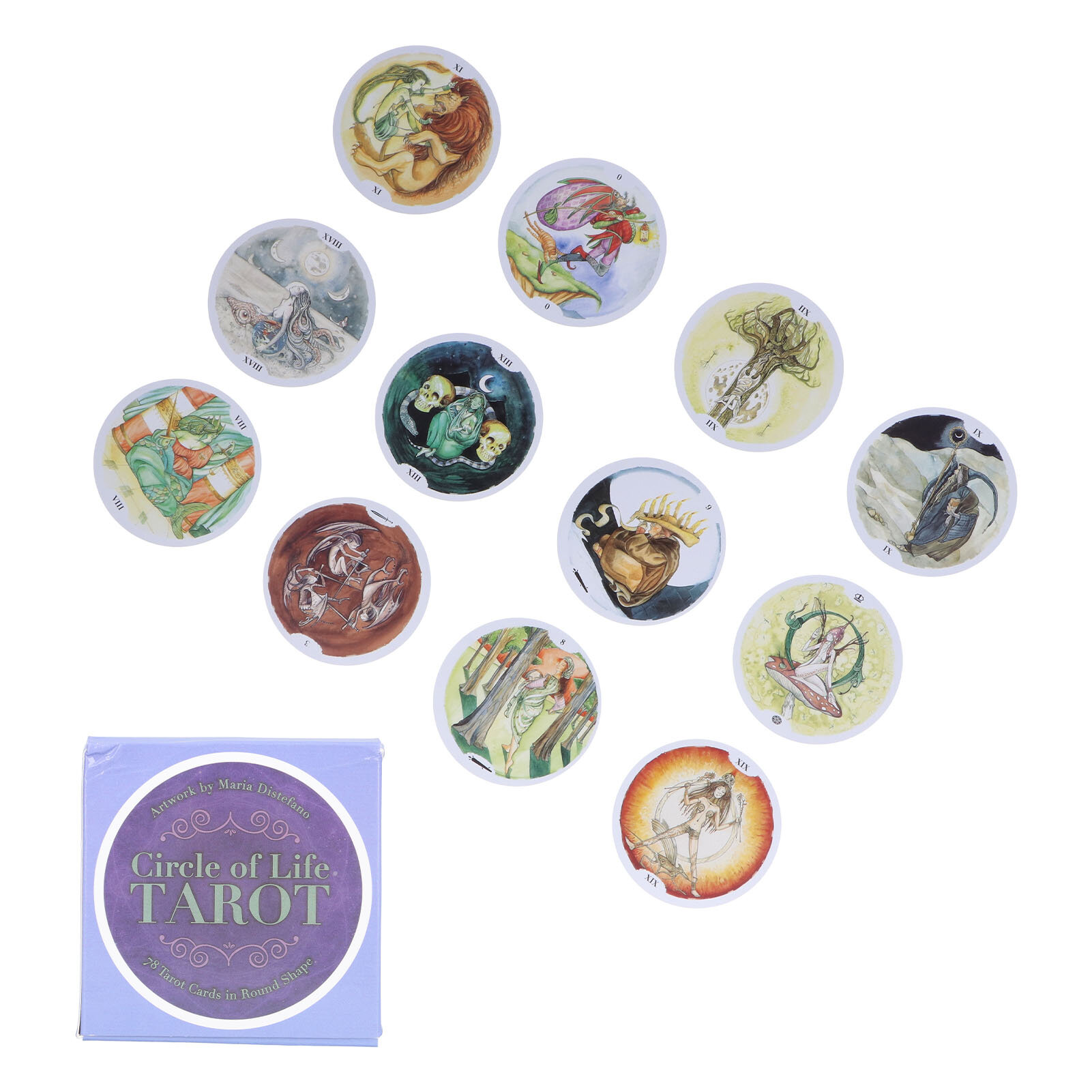 Circle of Life Paper Tarot Cards Divination Playing Interaction Board Game Card