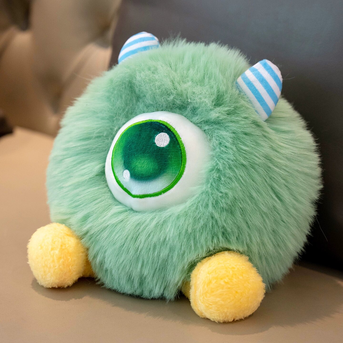 Милая плюшевая игрушка-монстр с одним глазом, очень мягкая кукла, успокаивающая кукла, подарок на день рождения для