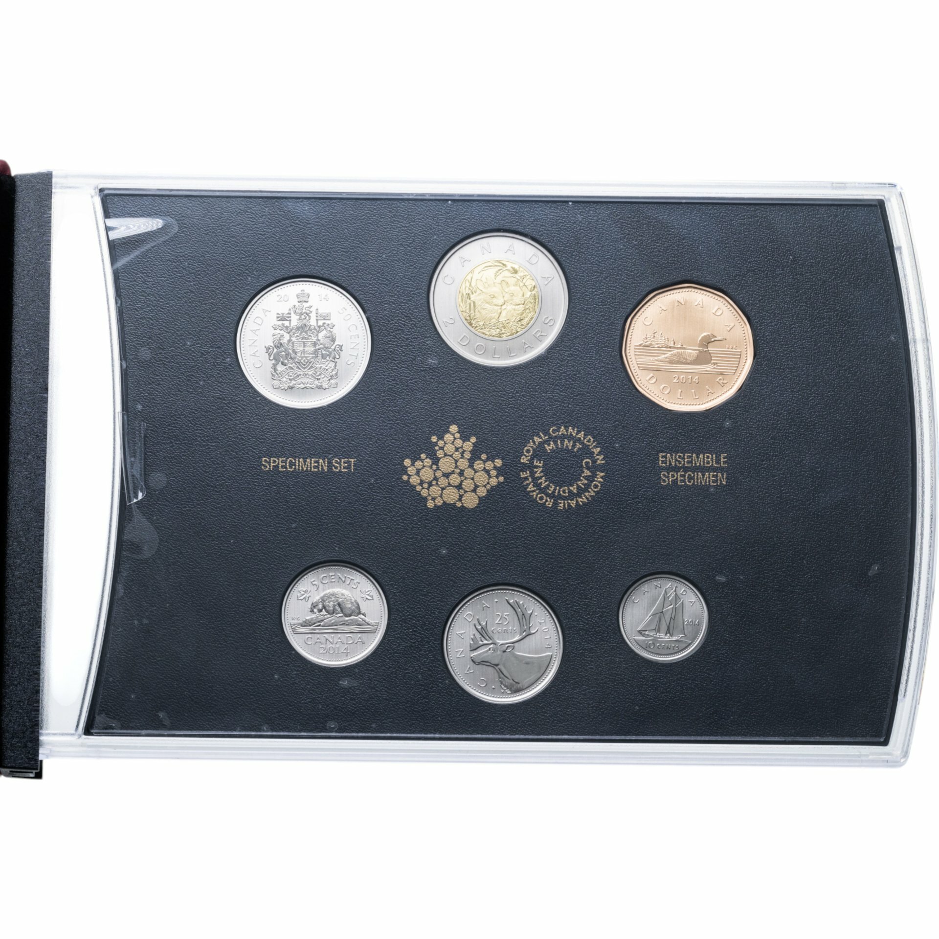 Канада набор из 6-ти монет 2014 "Кролики" в футляре, с сертификатом, Биметалл, в сохранности BUNC