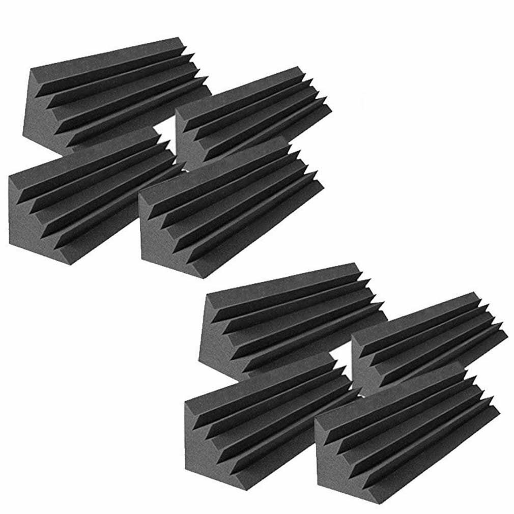 8 шт. Зубчатый Акустическая угловая ловушка для басов высокой плотности, студийной звукоизоляционные панели 48x12x12CM