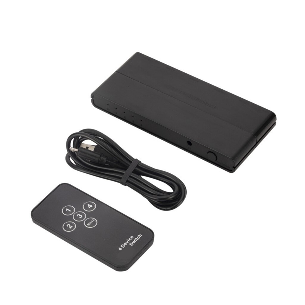 Переключатель 4K hdmi 4 в 1 выходе с дистанционным управлением