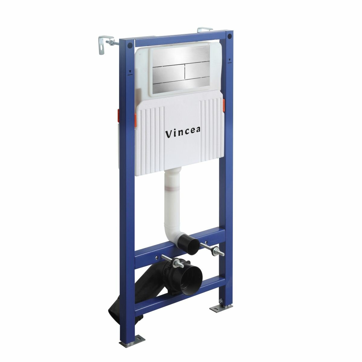 Инсталляция для подвесного унитаза с кнопкой хром Vincea VIS-2508, VFP-203CH