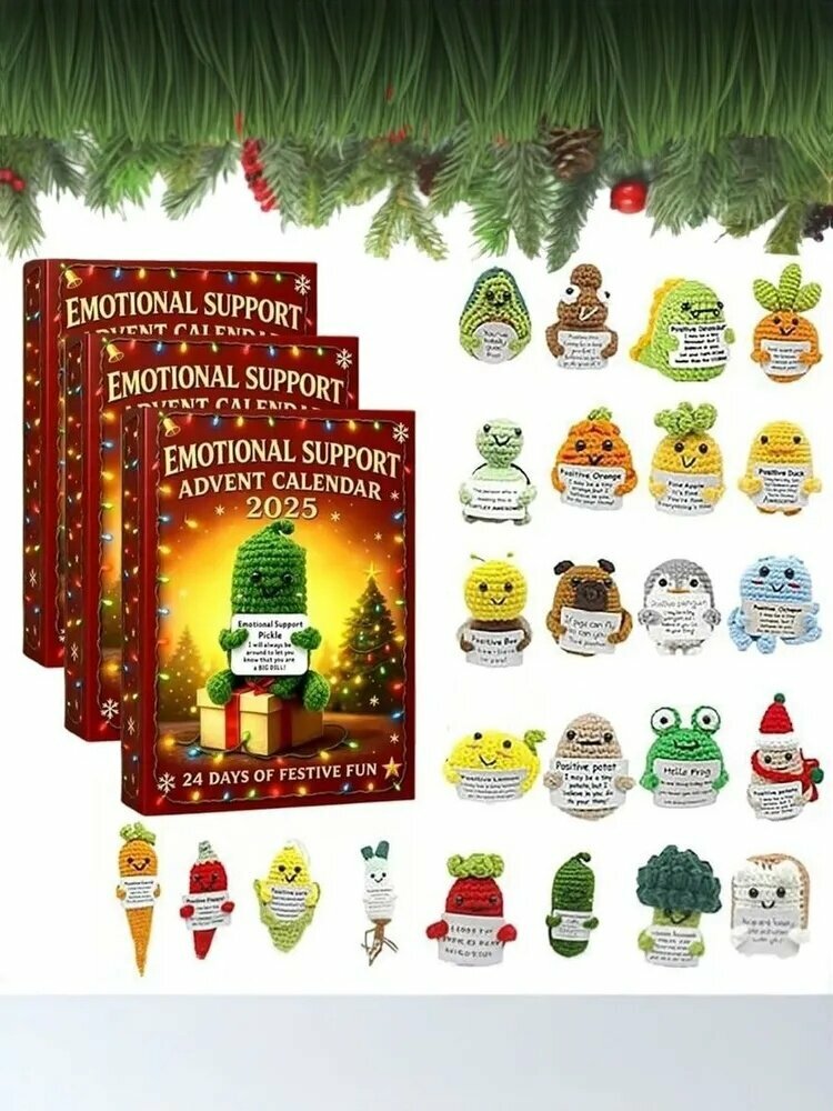 Эмоциональный адвент-календарь | Мотивационный, душевный | Для друзей, зимы - Удобный, оригинальный