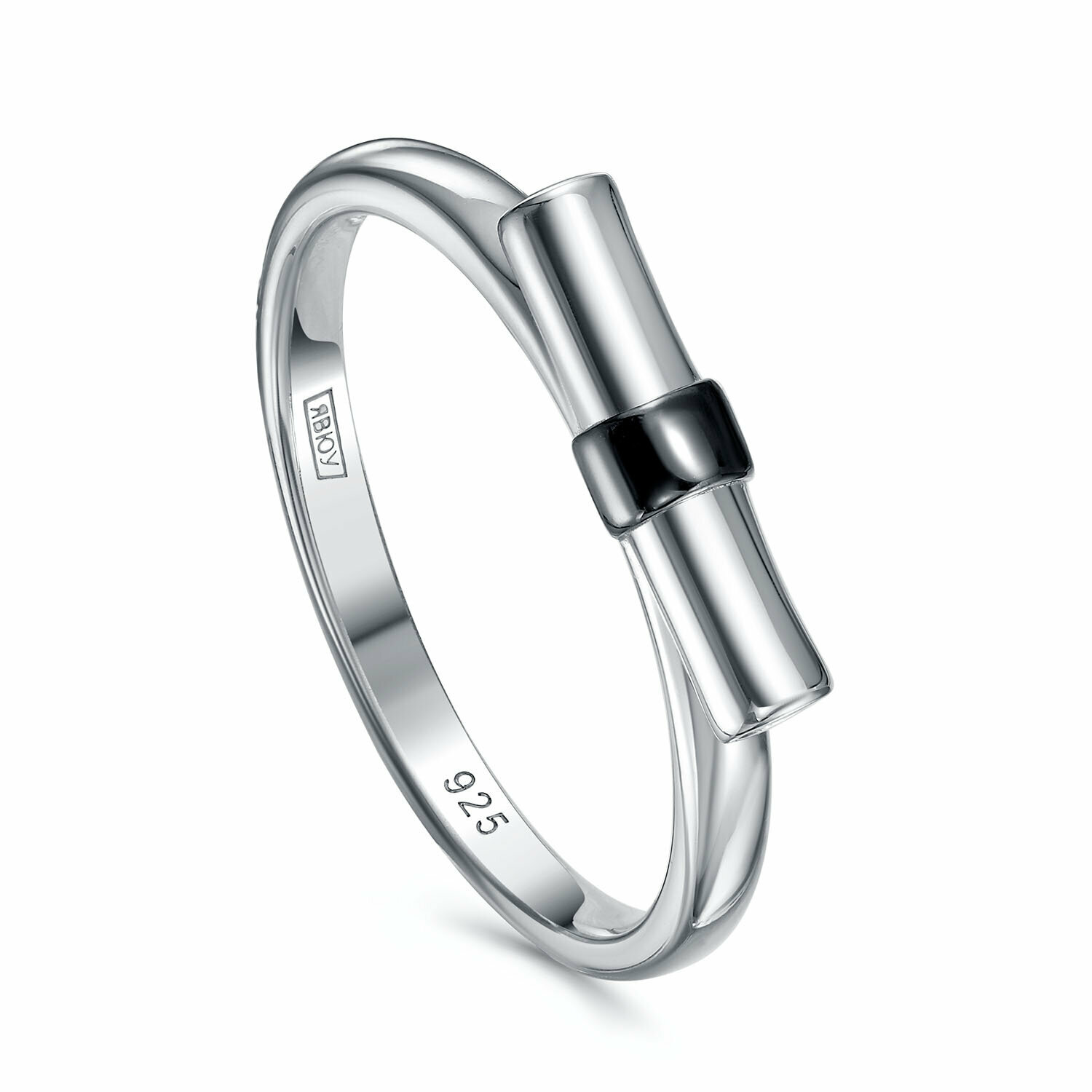 Кольцо, серебро, 925 проба, бриллиант