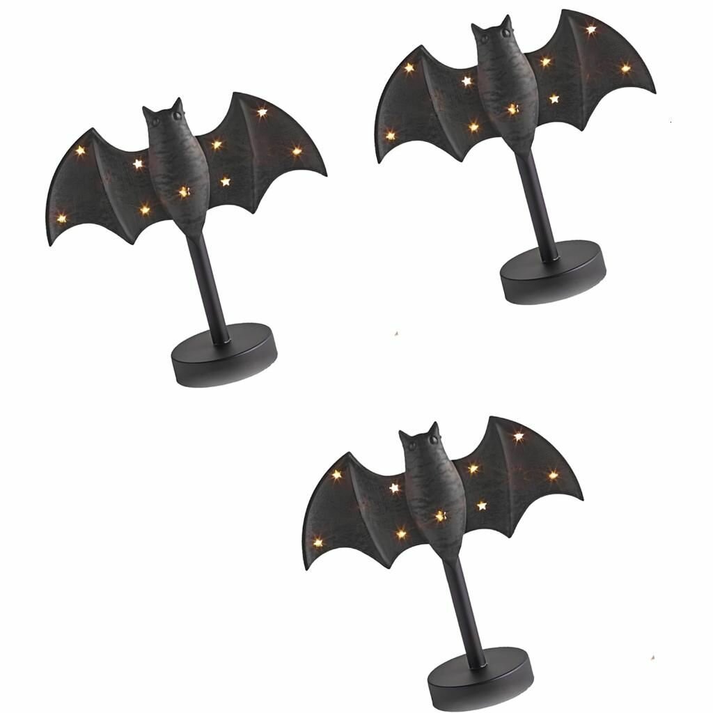 Портативный светильник LED "Летучая мышь" для Хэллоуина, - 3ШТ