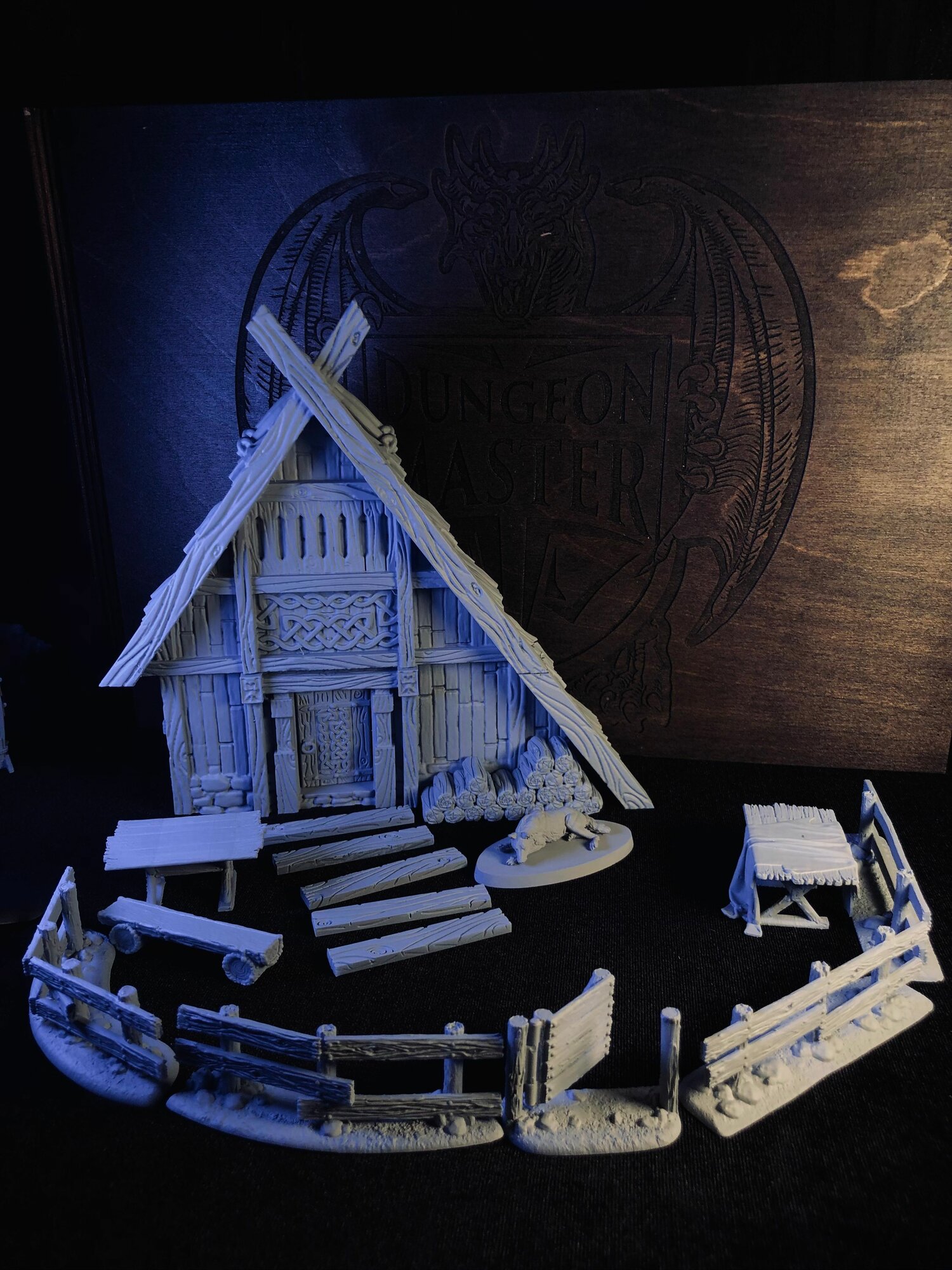 Набор террейна с фасадом дома 1 - Террейн - Миниатюра для настольных игр DnD, ДнД, Dungeons & Dragons, Pathfinder.