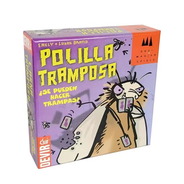 Настольная игра POLILLA TRAMPOSA: мошенничество с тараканами на тему мотыльков, карточные игры серии Direct hit on wasps and locust.