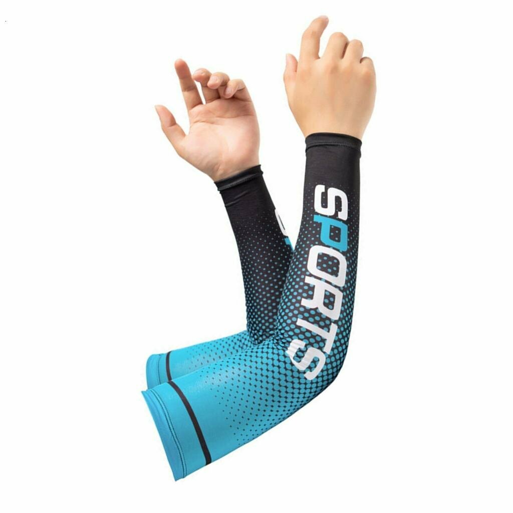 Спортивные рукава с защитой от солнца, Светло-голубой