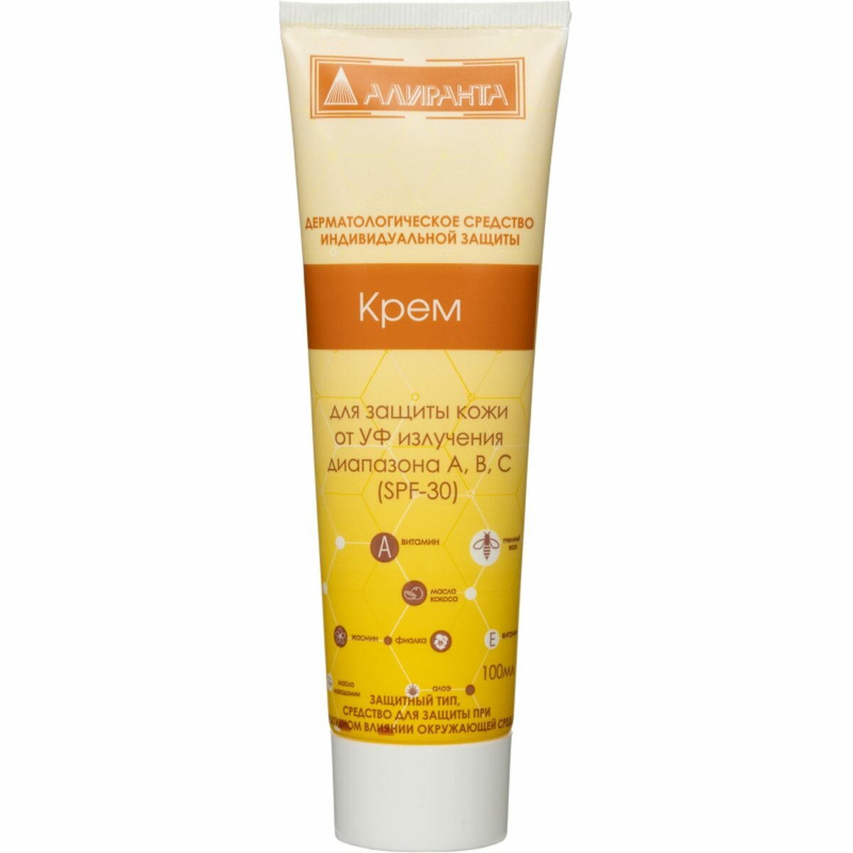 Крем защитный Алиранта SPF30, 100мл, от УФ-излучения, для кожи (10029)