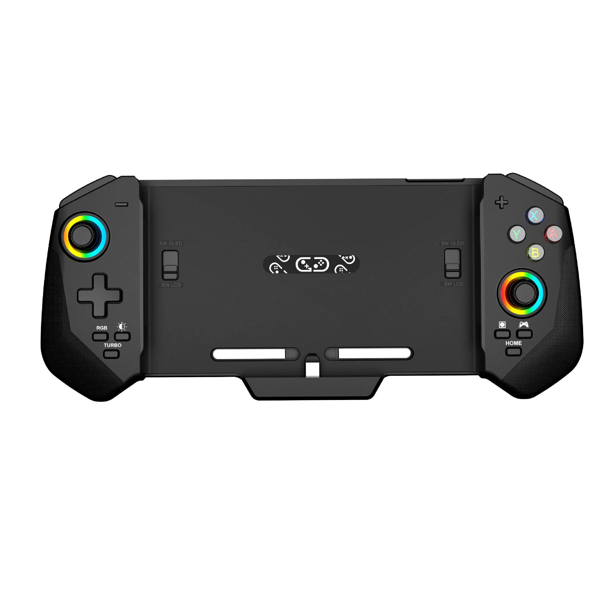 Новый контроллер для игр Switch/Switch OLED с прямым подключением, функцией 6-осевого гироскопа, RGB цветной