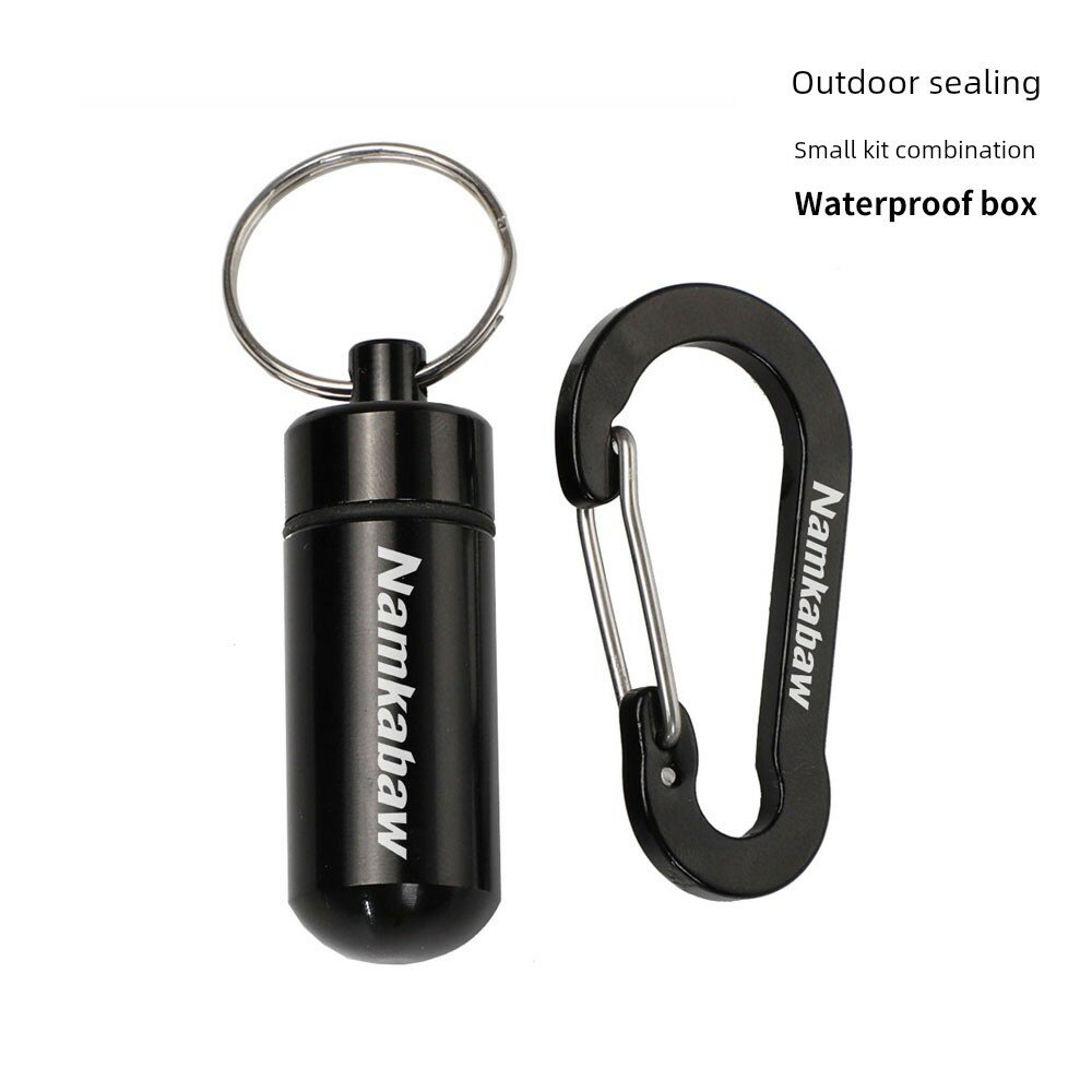 Портативная маленькая аптечка, герметичная и влагостойкая, водонепроницаемый контейнер из алюминиевого сплава,